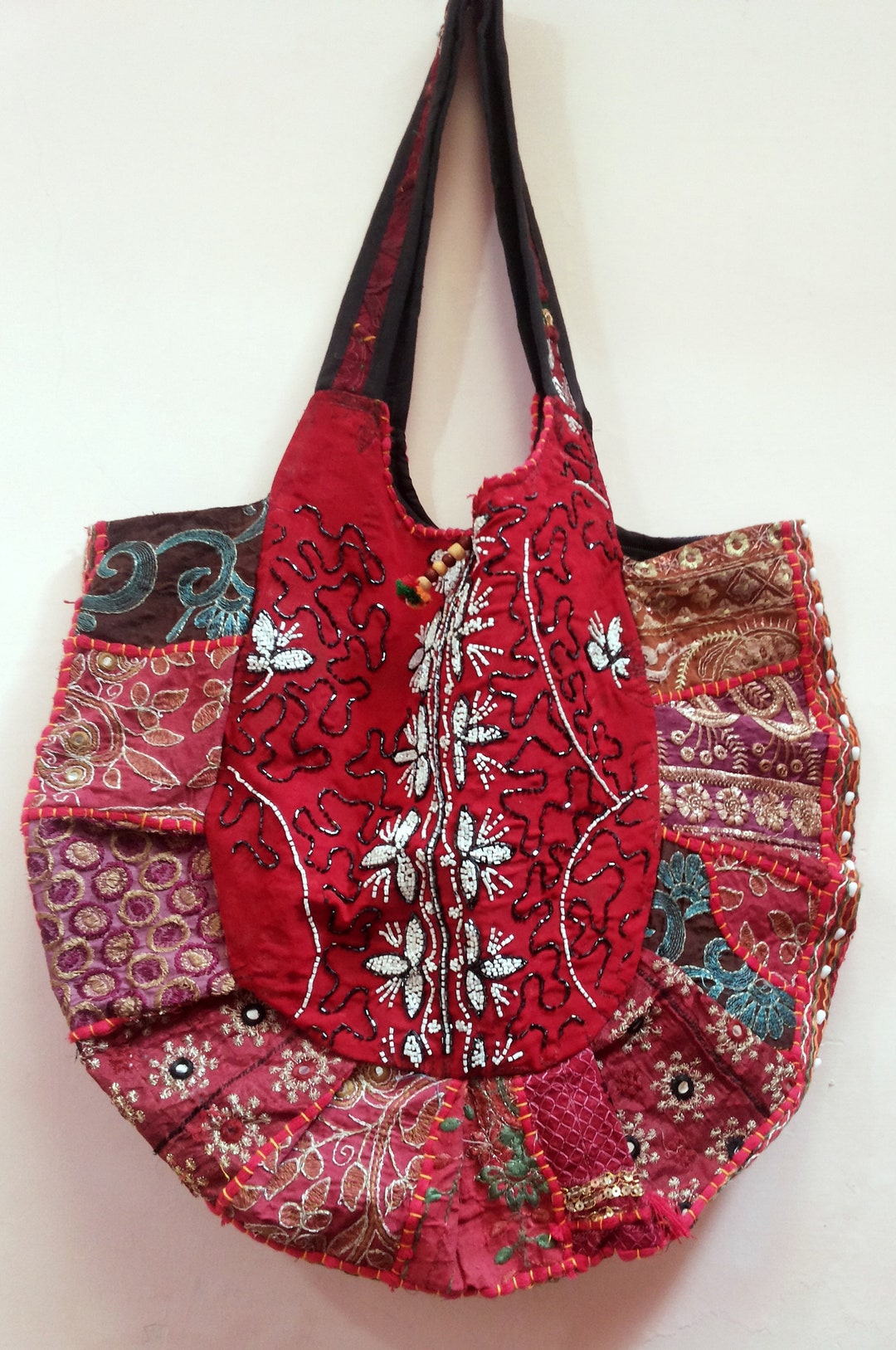HUGE BIG BOHO Banjara Bag Old Recycled Traditional Indian Handmade ...