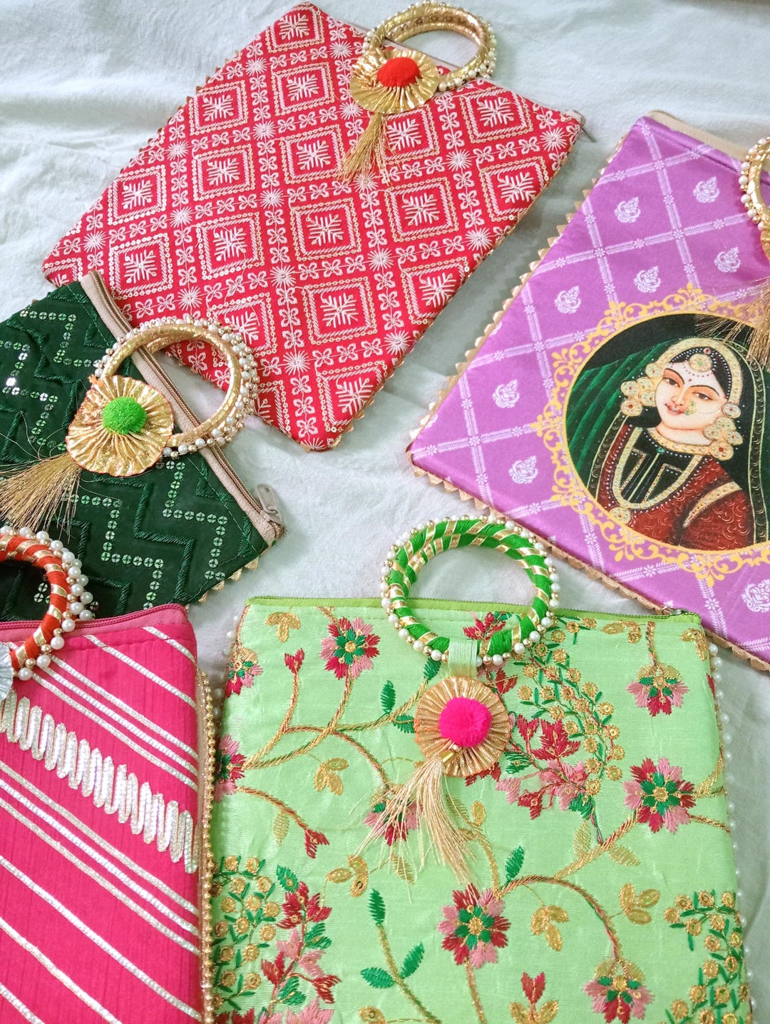 Handmade Indian Tote Bag Wholesale Lot: Boho Ethnic Hobo Purse - Etsy