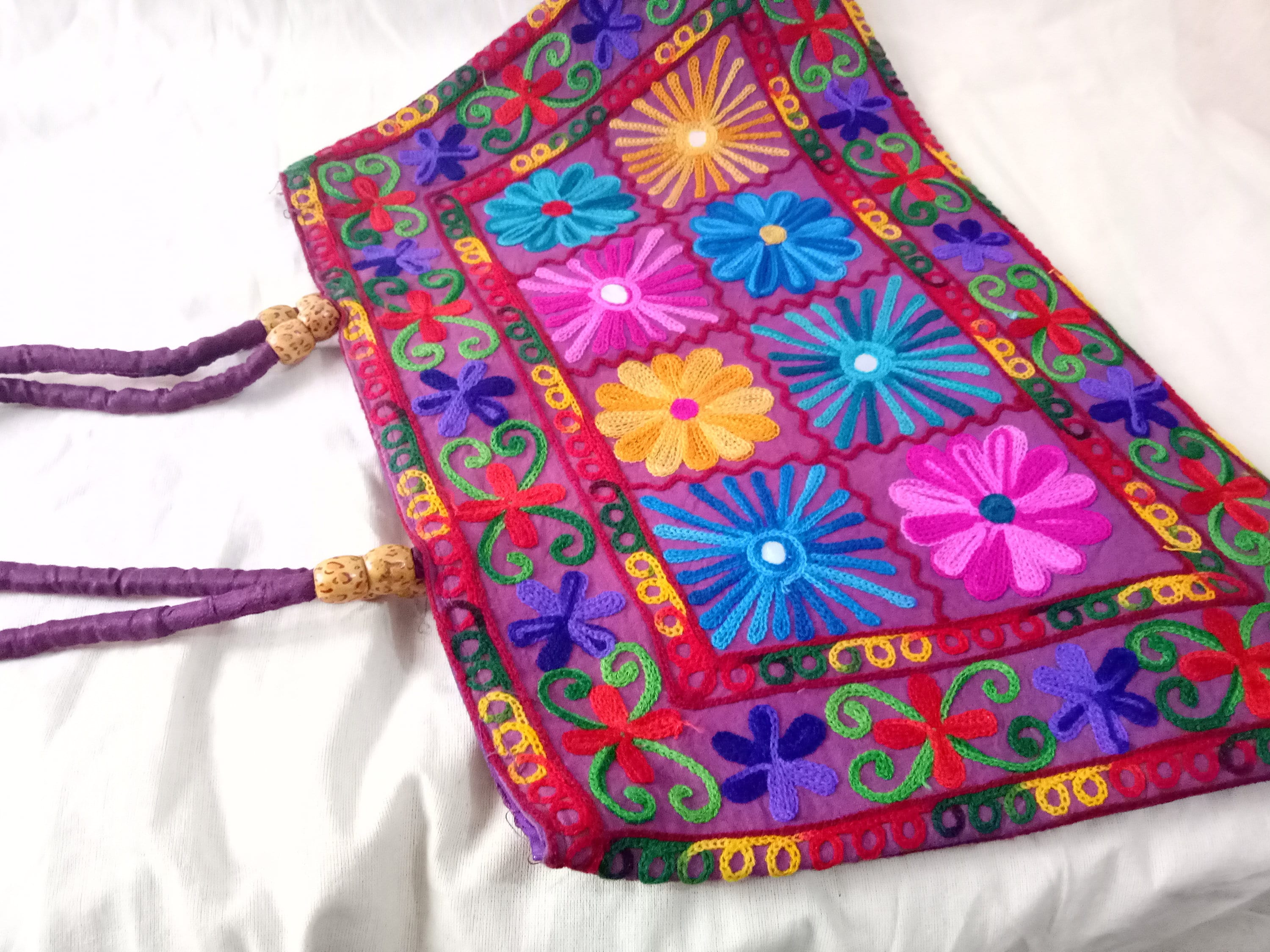 HUGE Big Beautiful Women Ethnic Indian Handmade Shoulder Bag Hippie ...