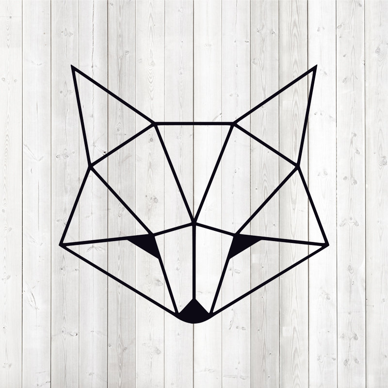 Geometric Fox Head