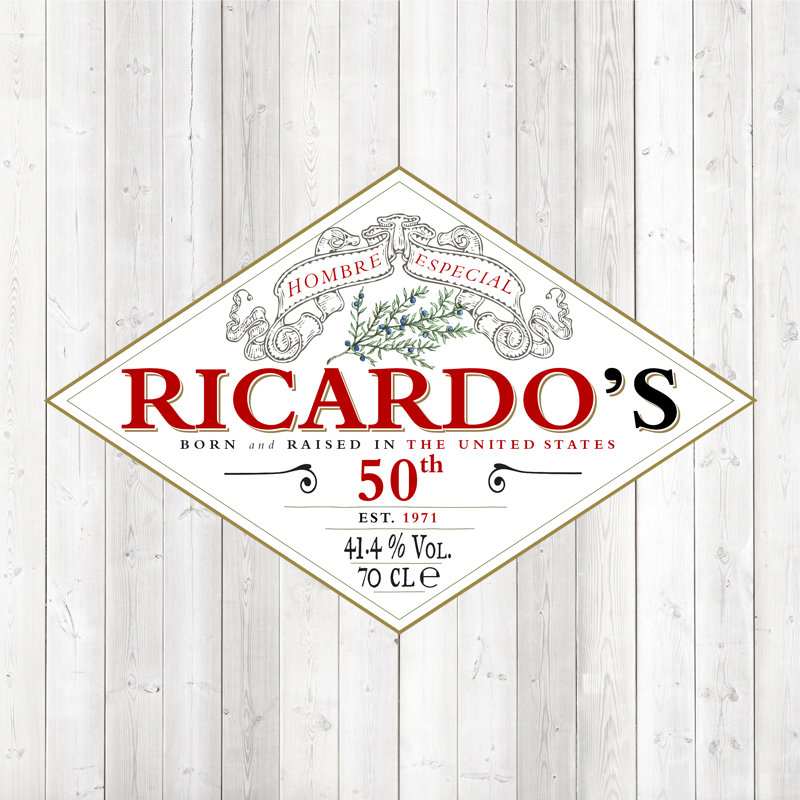 Personalized Digital printable Gin Label 5 Customizable - Etsy