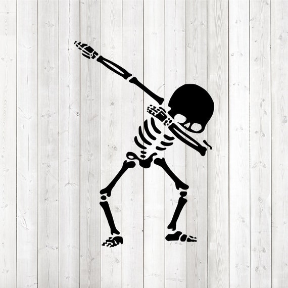 Skeleton Doing the Dab Dance. Vector Cutting File for - Etsy