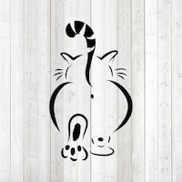 Cat Butt SVG Clipart Bundle, Funny Cat Butts Silhouette SVG, Kittens ...