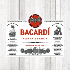 Personalized Digital (printable!) Rum Label; 3 Customizable Fields ...