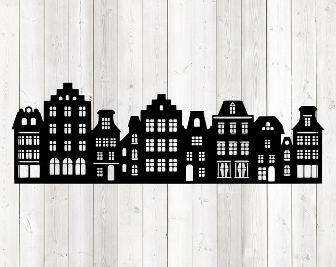 Framed Paper Canal House - Etsy