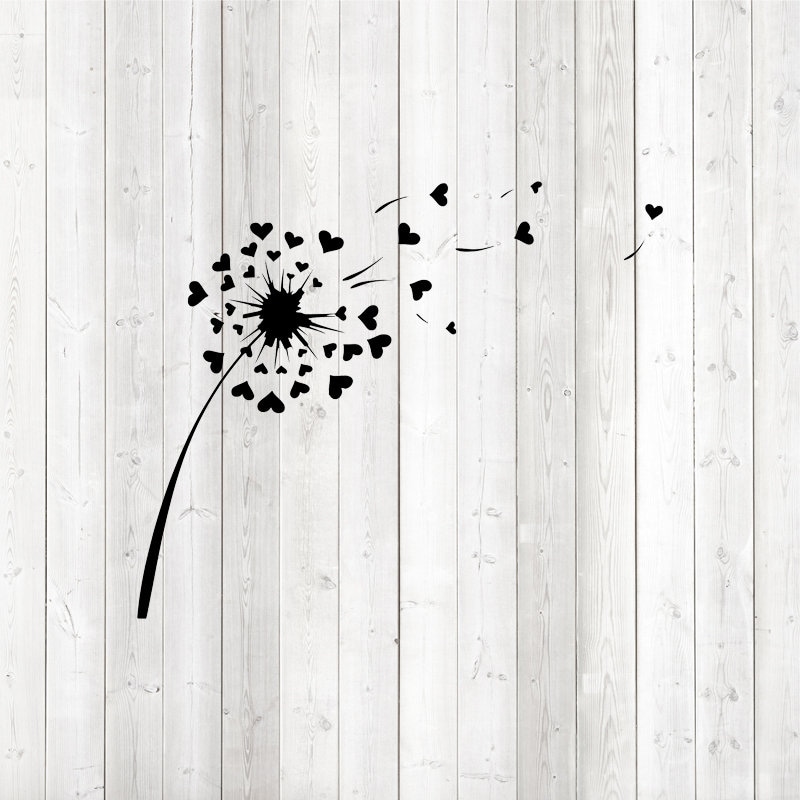 Dandelion Wall Sticker - Etsy
