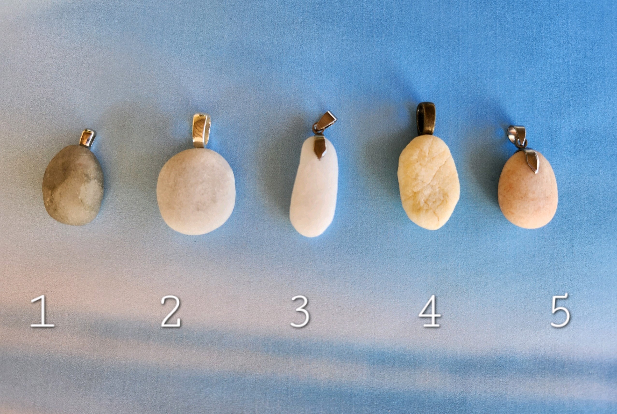 Beach Stone Necklace, Natural Stone Necklace, Beach Jewelry, Pebble ...