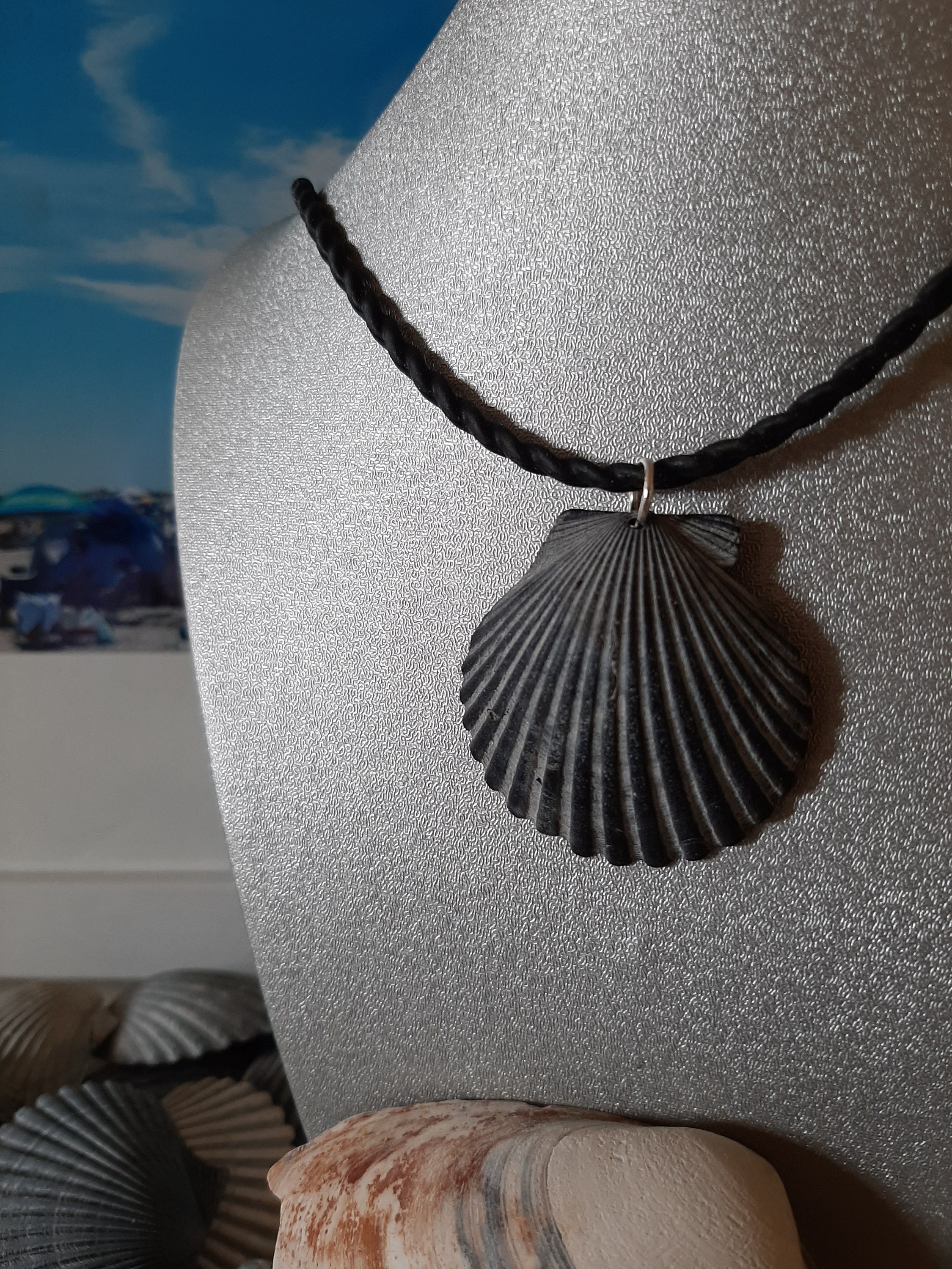 Seashell Necklace Seashell Pendant Shell Pendant Beach | Etsy