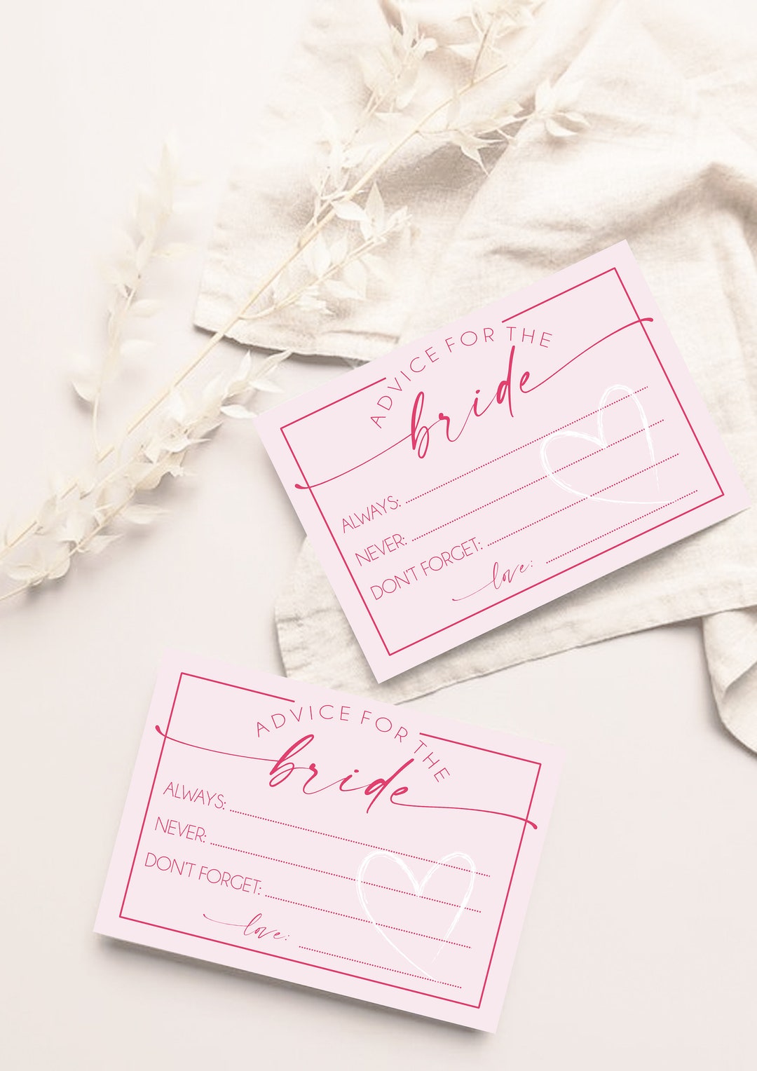Hens Party Games Advice Card Hens Party Bridal Shower Games Bridal ...