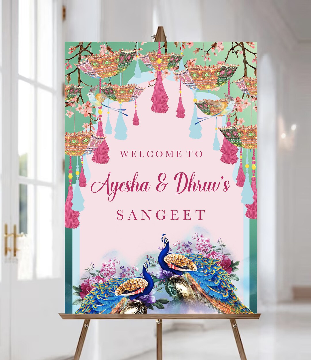 Custom Event Sign Mehndi Sign Mehndi Wedding Welcome Sign Welcome Sign ...
