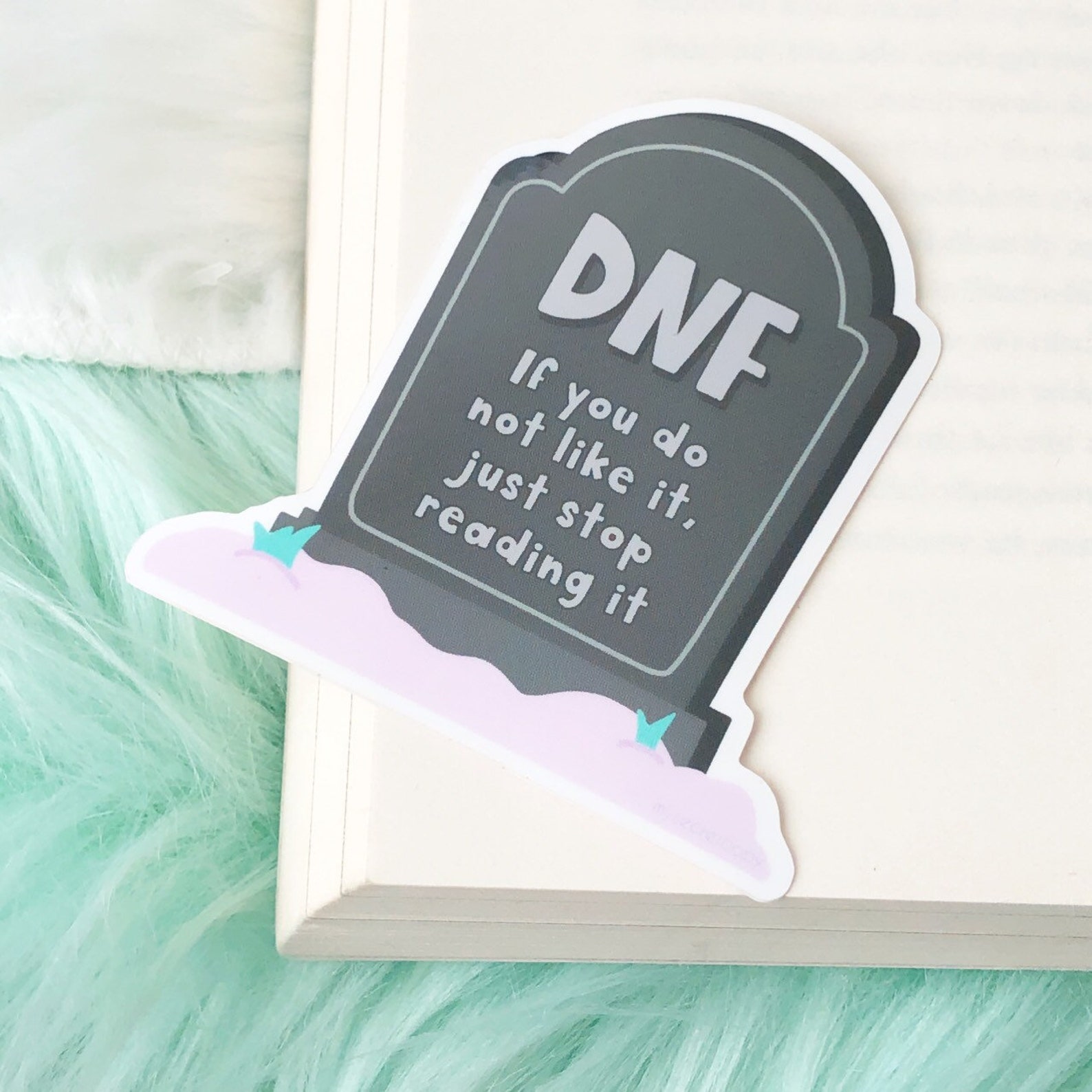 Did Not Finish Books Sticker Bookish Stickers Gifts for - Etsy