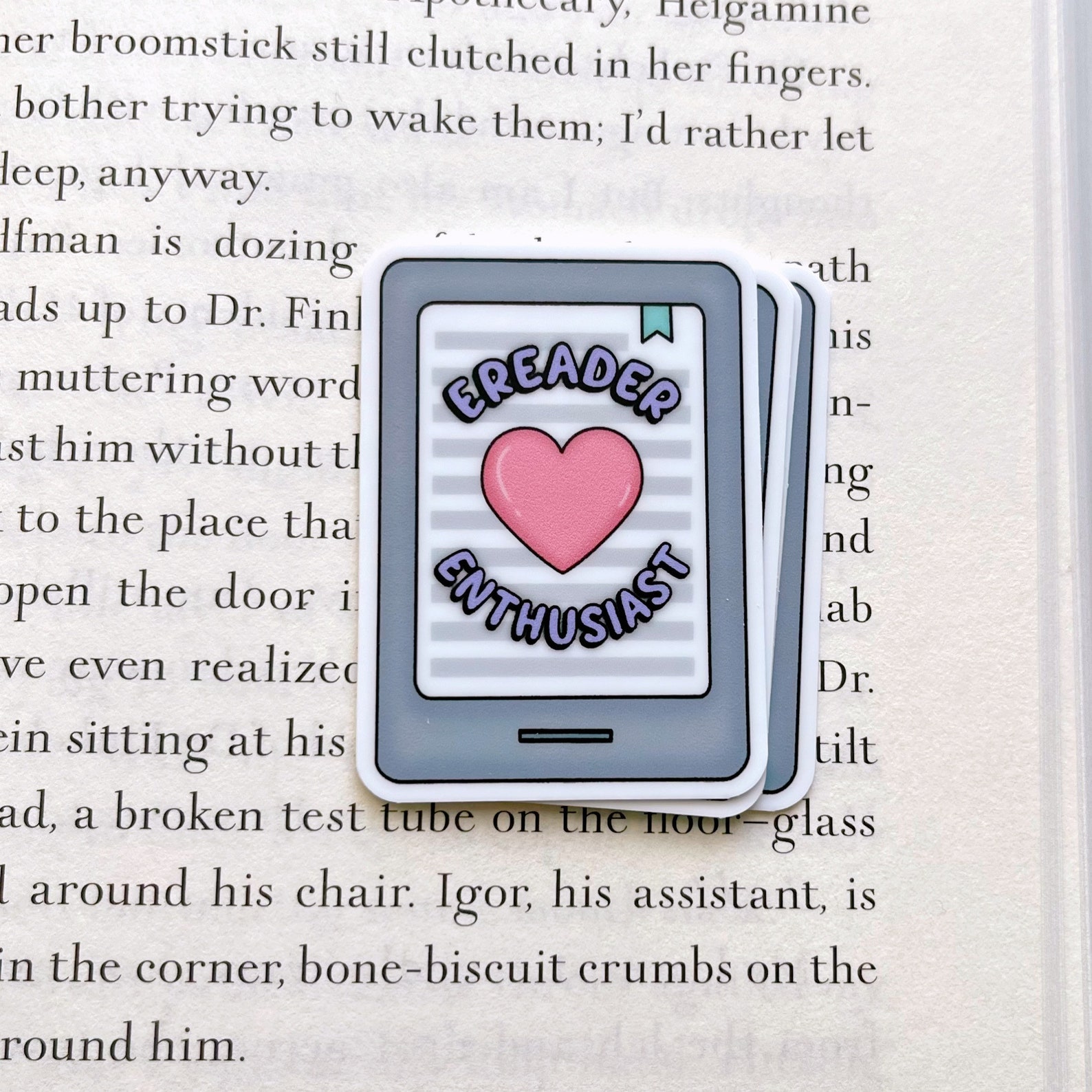 Mini Ereader Enthusiast Sticker | Bookish Stickers | Gifts for Readers ...