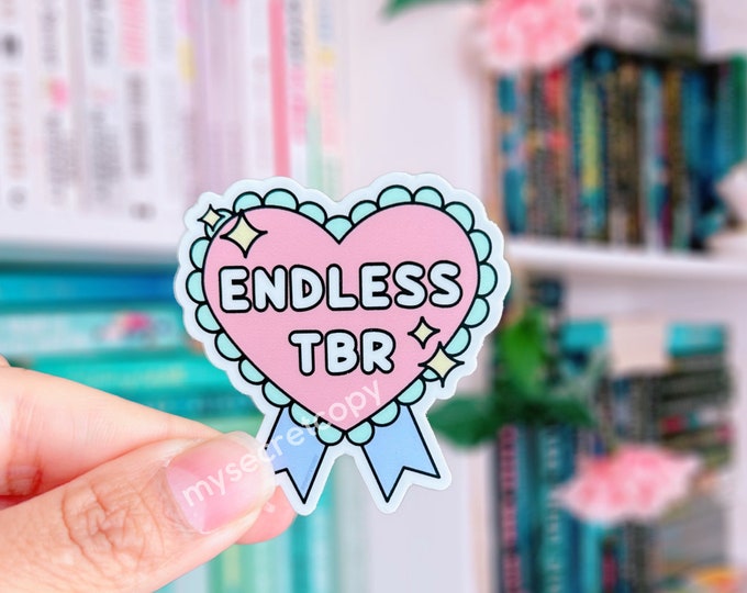 MINI Endless TBR Book Club Sticker L Bookworm Sticker Bibliophile ...