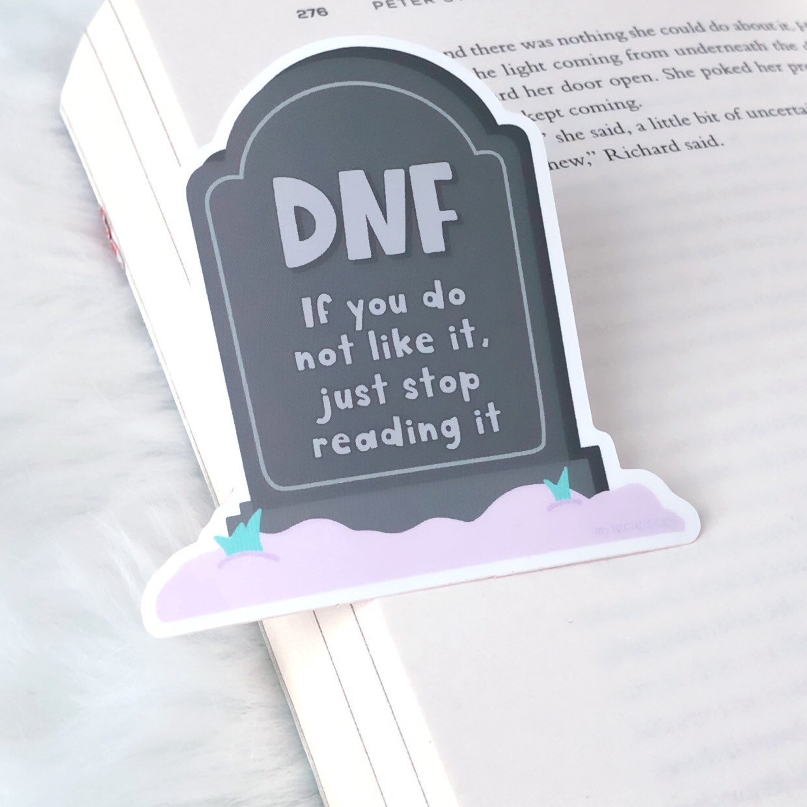 Did Not Finish Books Sticker Bookish Stickers Gifts for - Etsy