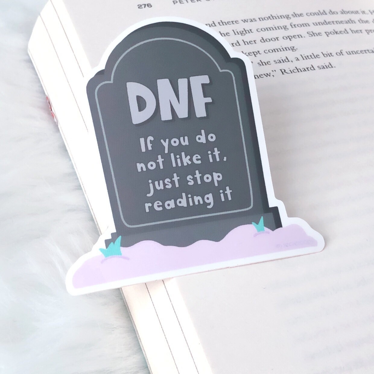 Did Not Finish Books Sticker Bookish Stickers Gifts for - Etsy