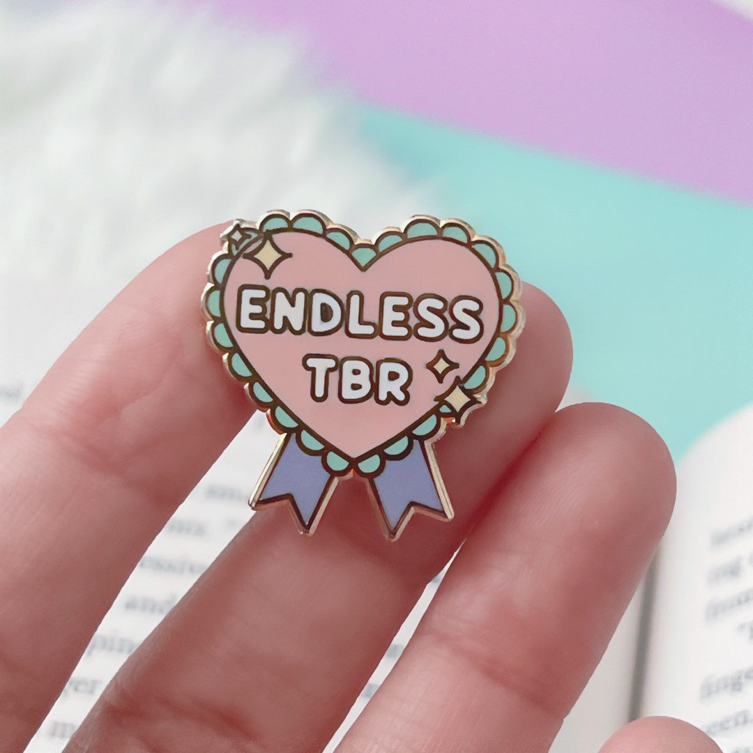 Bookish Enamel Pin Endless TBR Pin Gifts for Readers Book Award Book ...