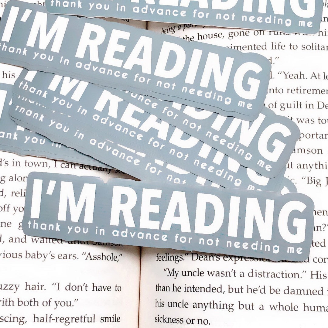Social Distancing | Im Reading | Antisocial Sticker | Bookish Stickers ...