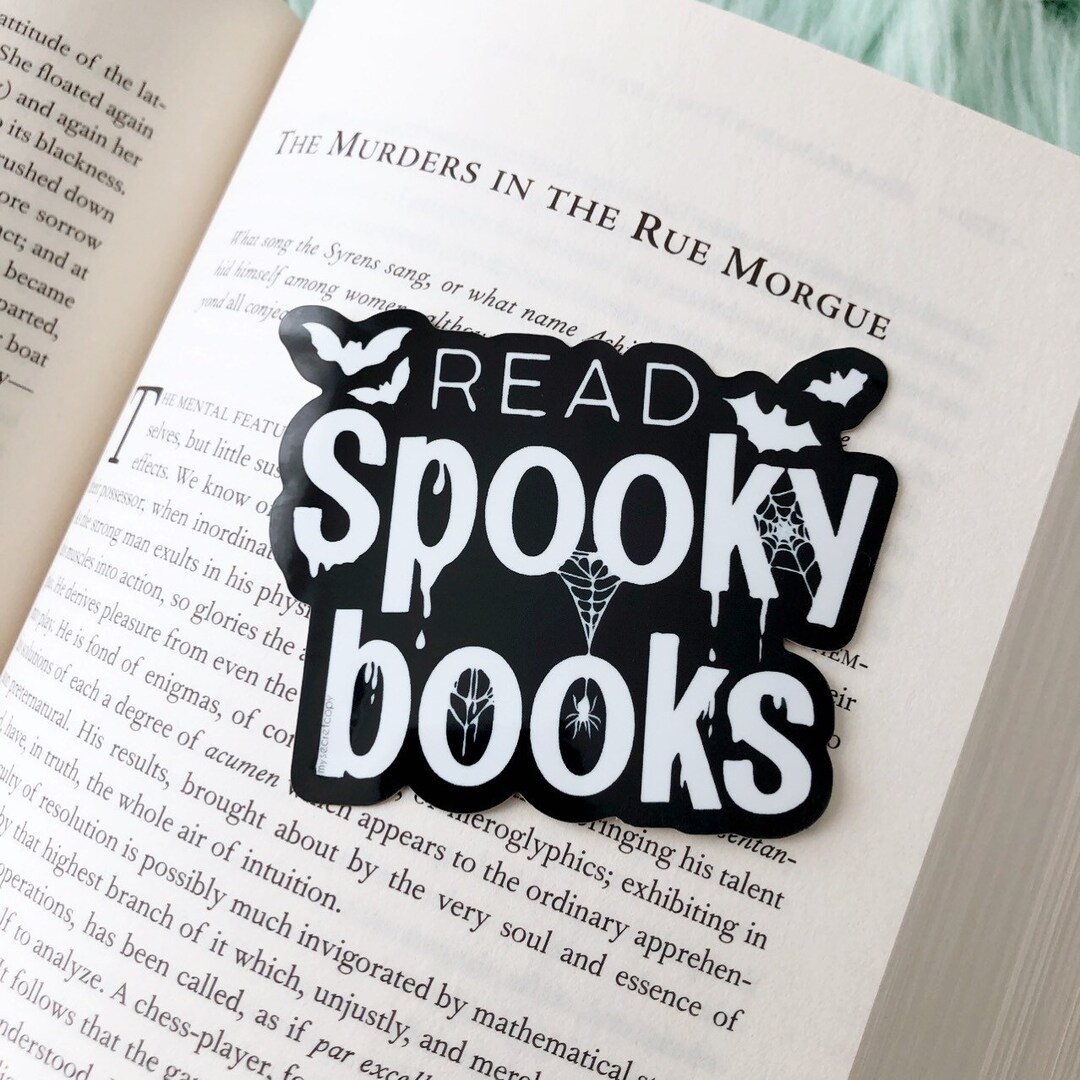 Read Spooky Books Sticker Bookish Stickers Gifts for Readers Book ...