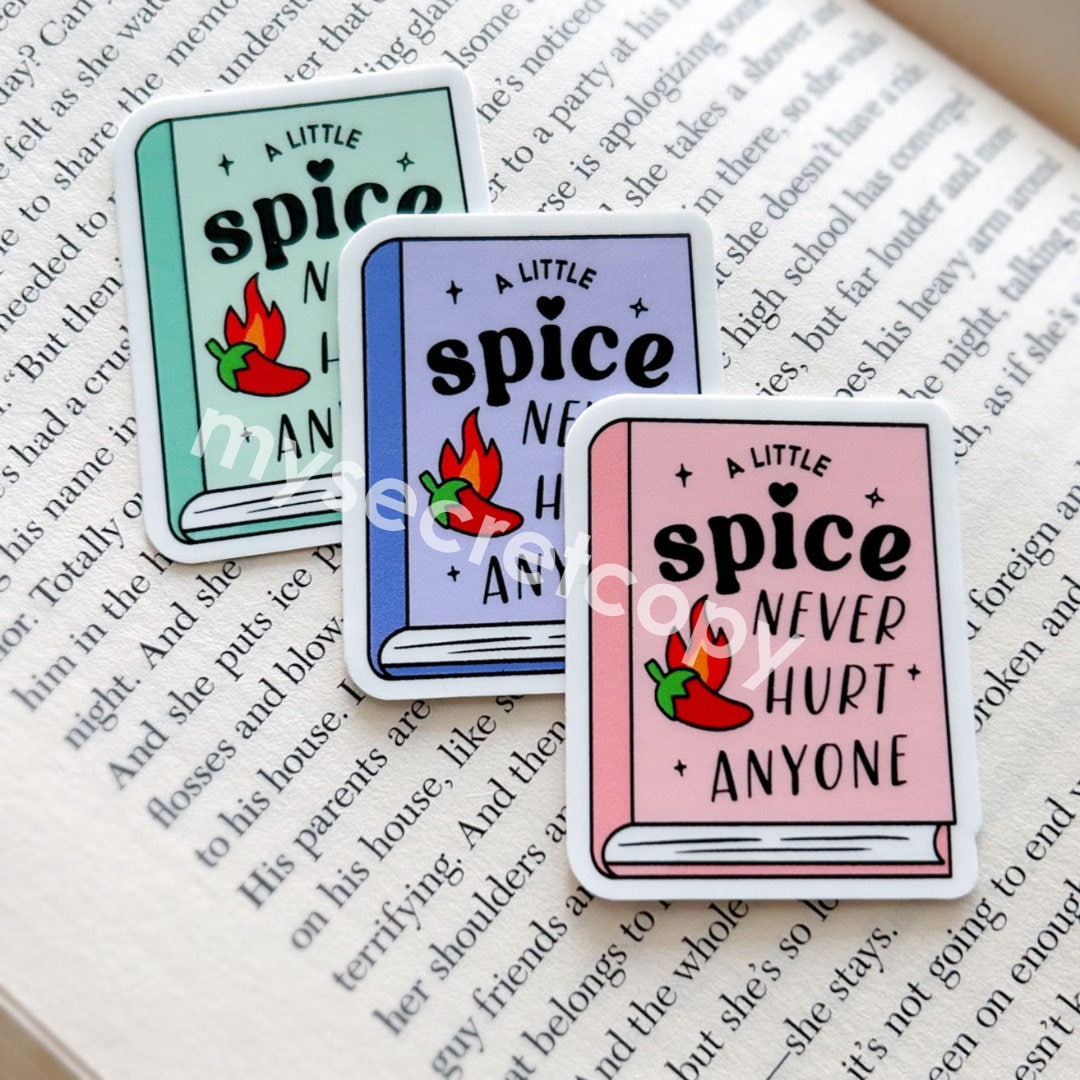MINI A Little Spice Sticker L Spicy Books Sticker | Bibliophile Sticker ...