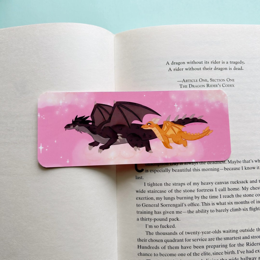 Pink Dragons Bookmark | Reader Bookmarks | Bookish Gift | Page Markers ...