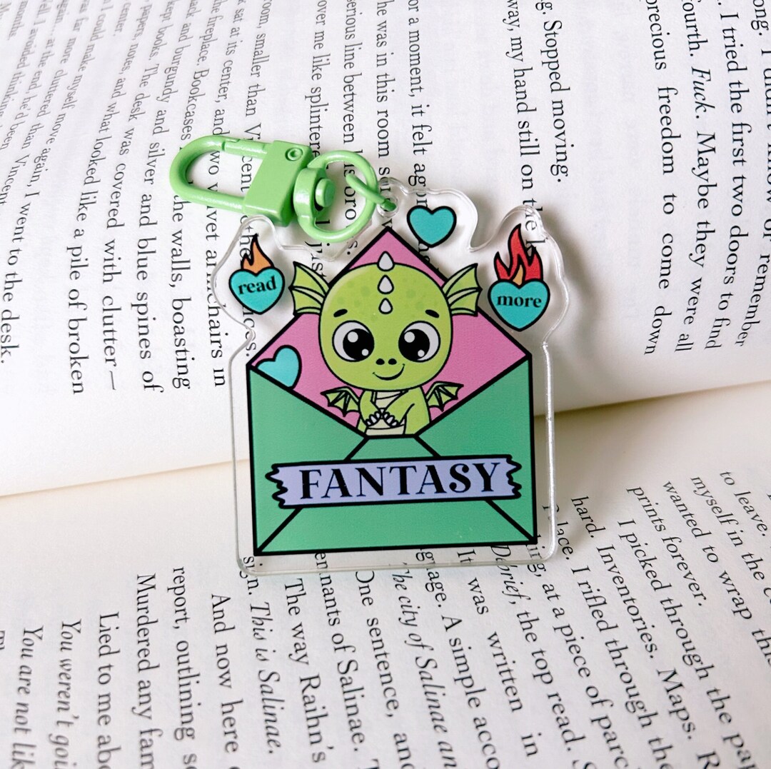 Read More Fantasy Books Keychain | Romantasy Reader | Book Nerd Key ...