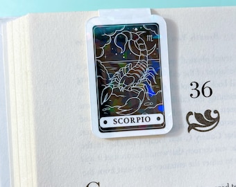 Tarot Card Holographic Magnetic Bookmark Set Bookish Book - Etsy