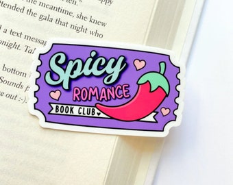 Spicy Book Sticker - Etsy