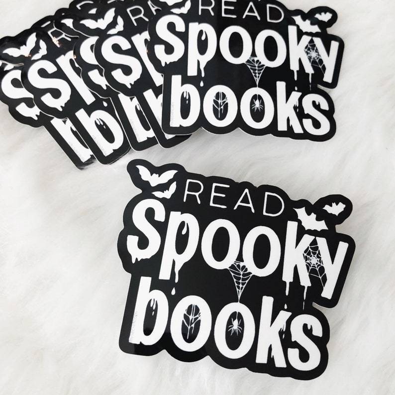 Read Spooky Books Sticker | Bookish Stickers | Gifts for Readers | Book ...