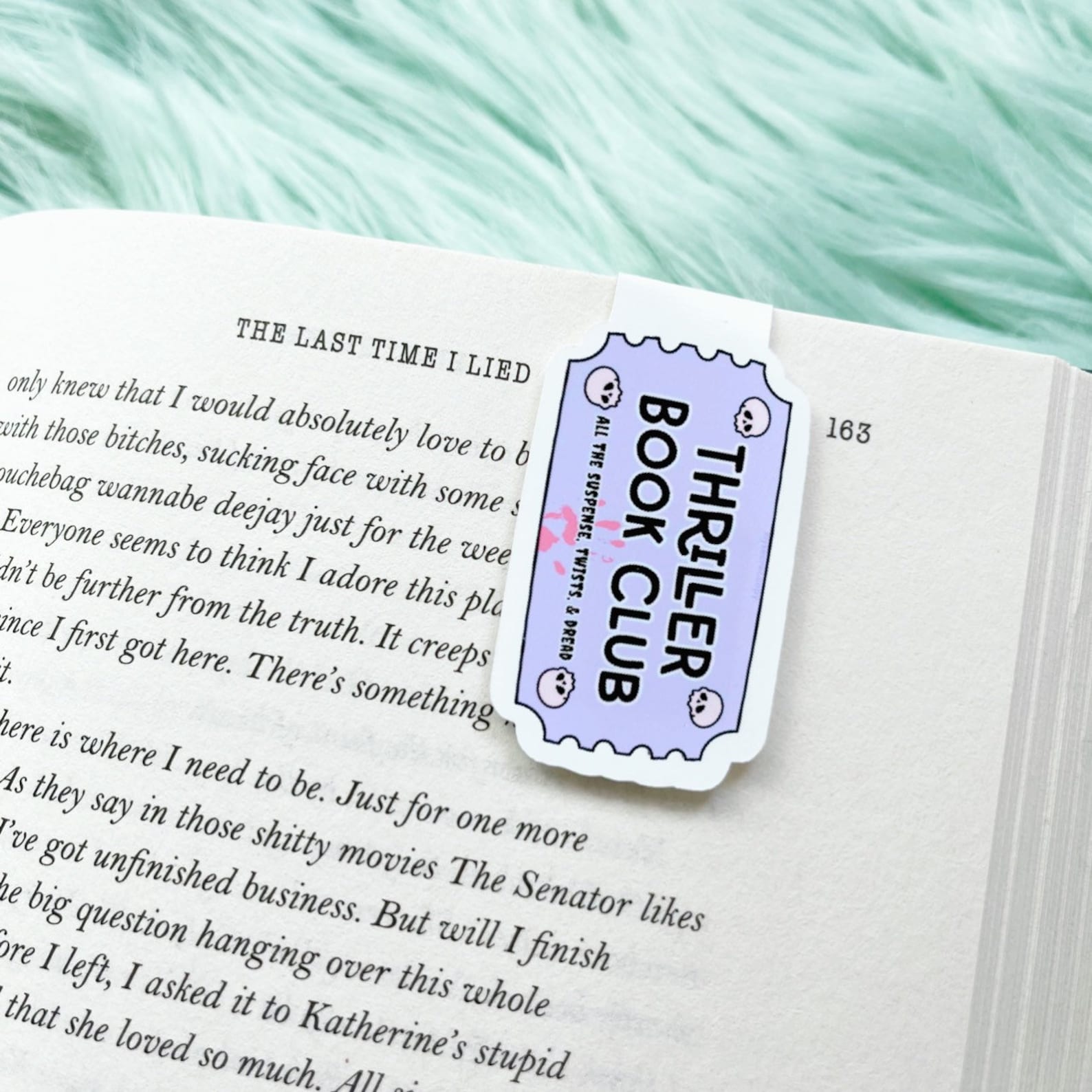 Thriller Book Club Magnetic Bookmark | Bibliophile Magnetic Bookmark ...