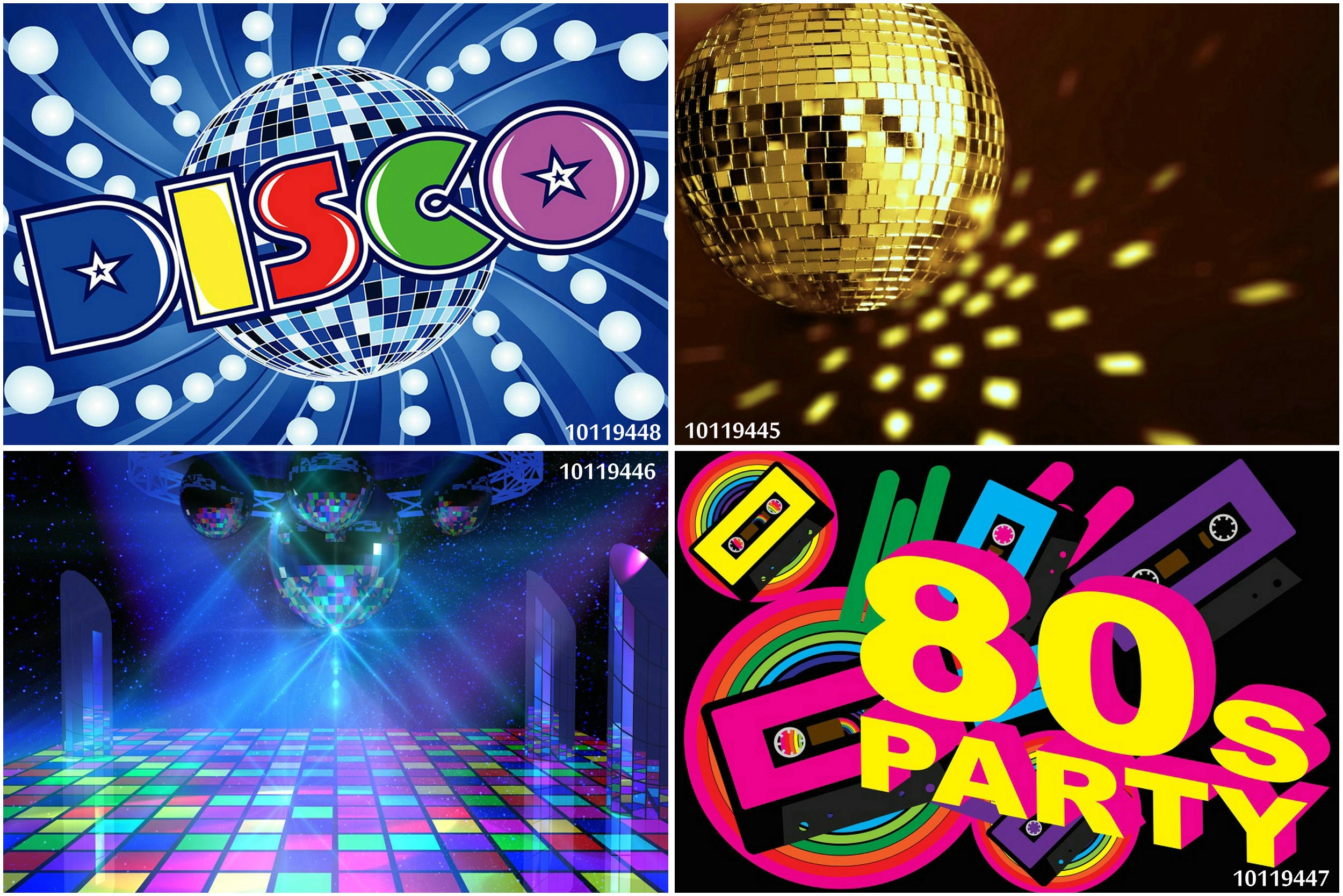 80s Disco Background