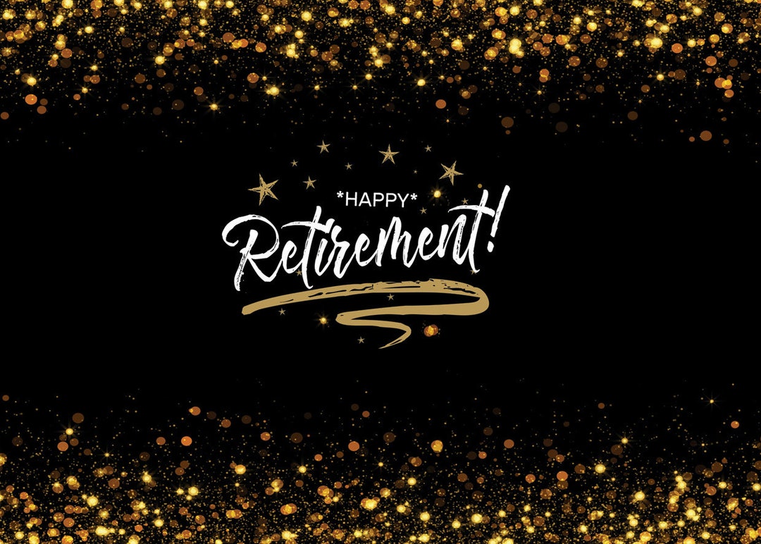 Retirement Photo Booth Photography Backdrop,happy Retirement Banner ...