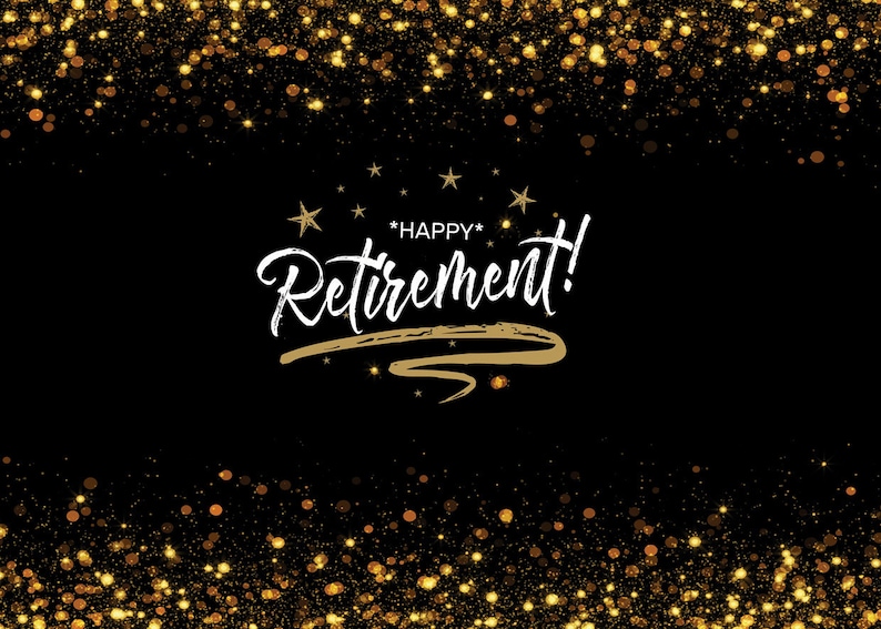 Happy Retirement Bacdrop Retirement Party Decoration Photo - Etsy