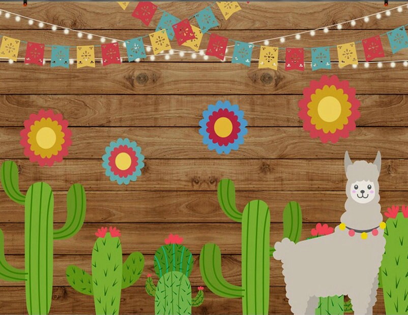 Mexican Fiesta Backdrop Vintage Wood Fiesta Party Sprinkles | Etsy
