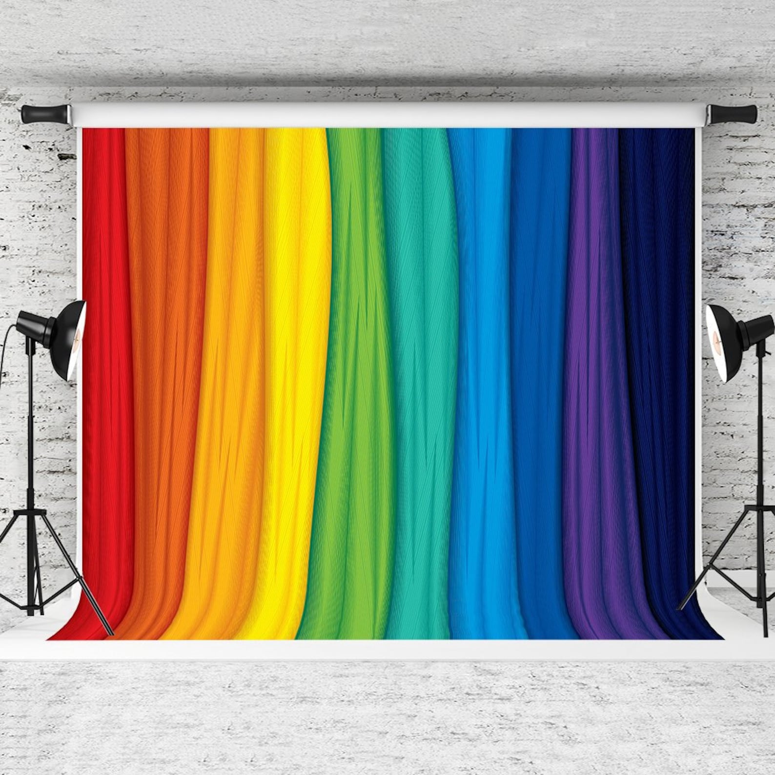 Colorful Rainbow Photography Backdrop Seven Colors Backgrounds - Etsy
