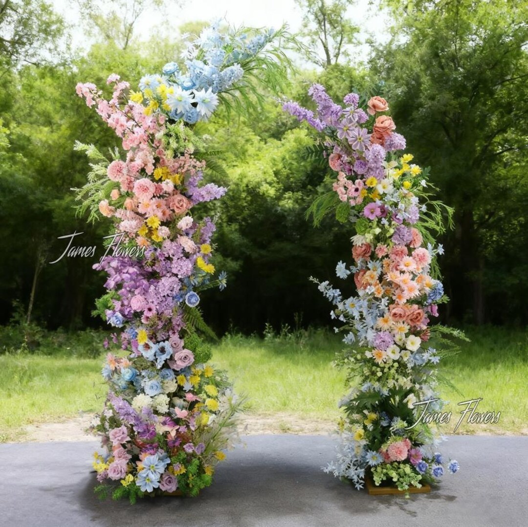 Colorful Flower Arch: Spring Wedding Decor - Etsy