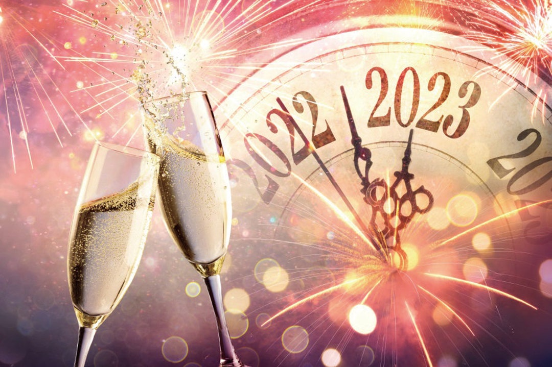 2023 Countdown Vinyl Backdrop Happy New Year Decorations 2023 - Etsy