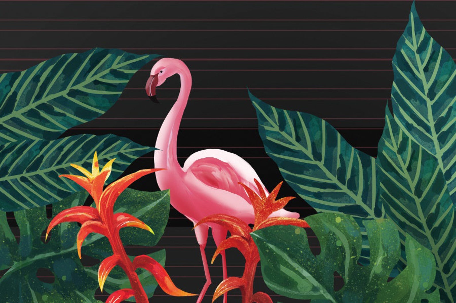 Flamingo Birthday Backdrop Summer Decoration Photo Booth Cake - Etsy