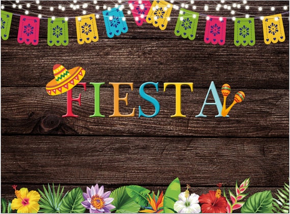 Mexican Fiesta Backdrop Vintage Wood Fiesta Party Sprinkles - Etsy