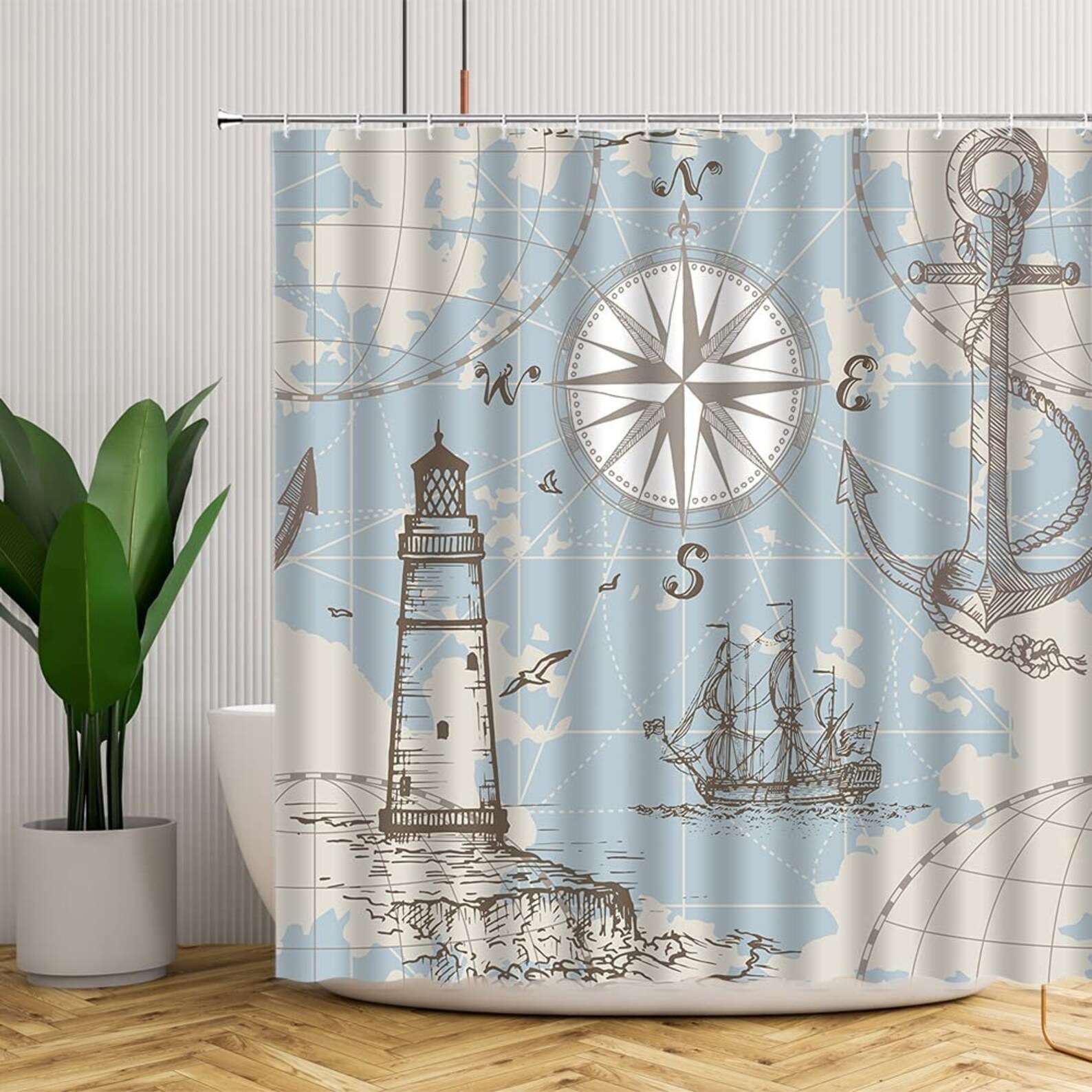 World Map Shower Curtain Topographic Map of the World | Etsy