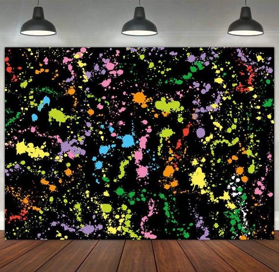 Colorful Paint Splash Backdrop Abstract Graffiti Photography | Etsy