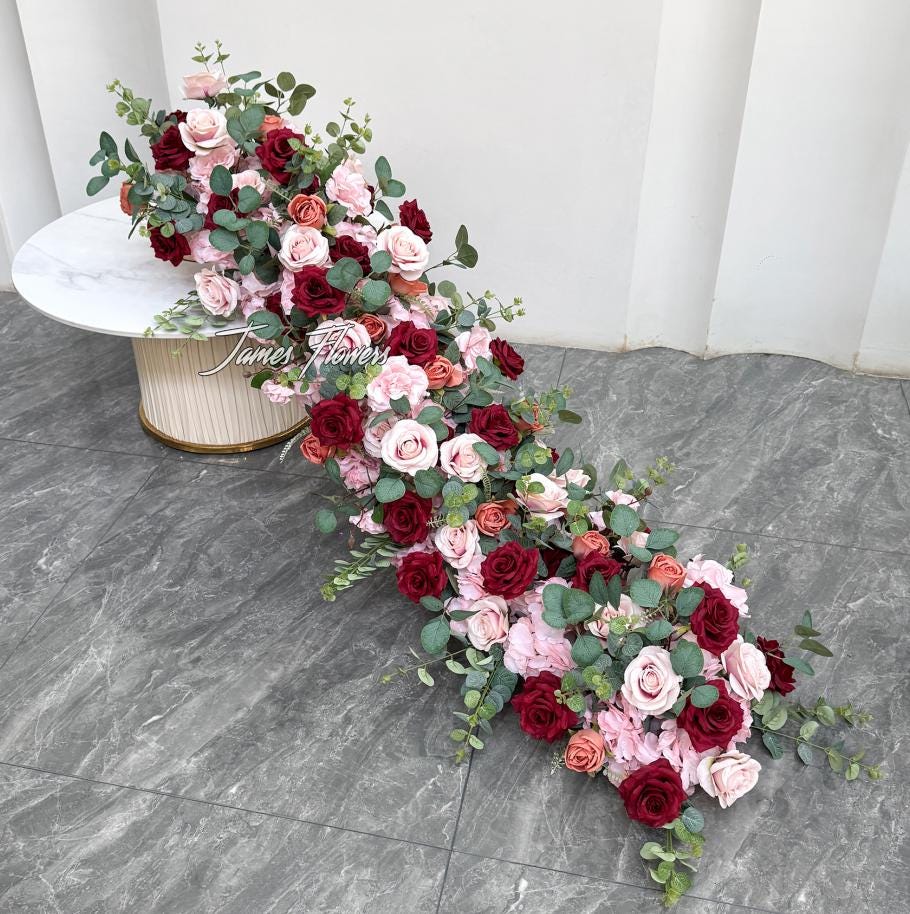Hot Pink Cherry Blossom Flower Runner: Wedding Decorations - Etsy
