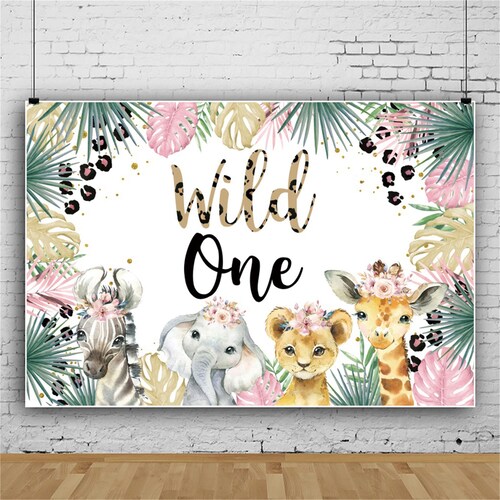 Jungle Wild One Birthday Photography Backdrop Baby Shower - Etsy