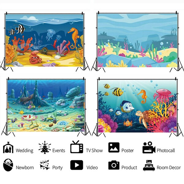 Sea Underwater Background - Etsy