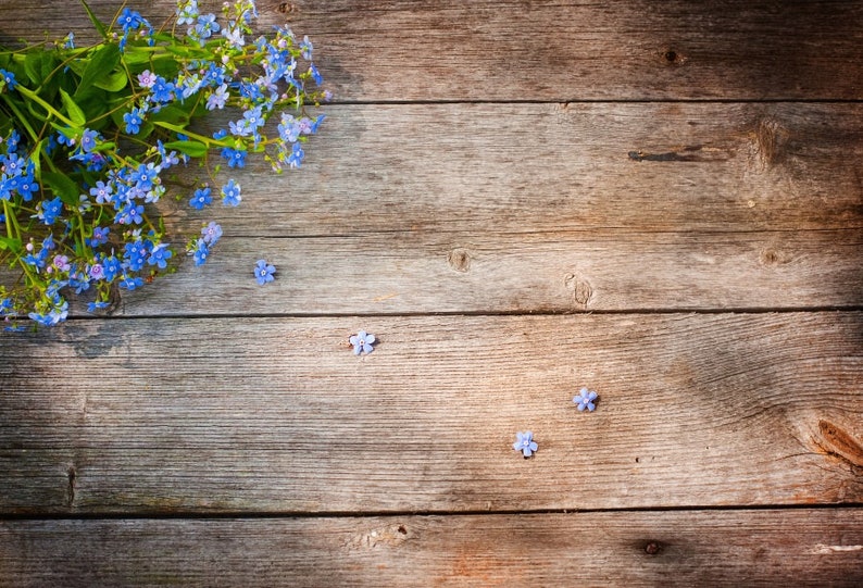 Rustic Wedding Flowers Brown Wood Floor Backdrops Spring Baby - Etsy