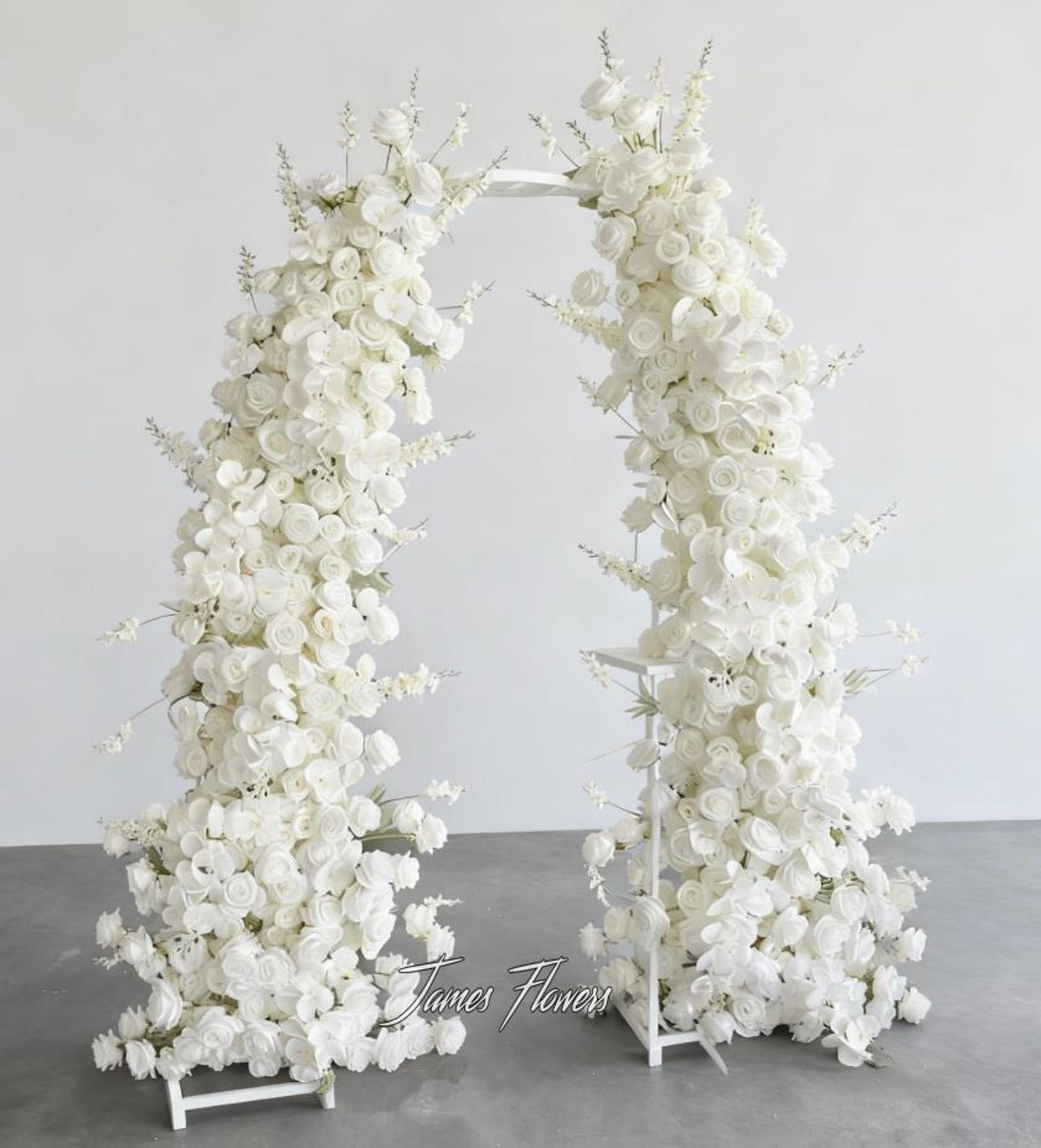 Red Artificial Flower Arch: Wedding Entrance Decoration - Etsy