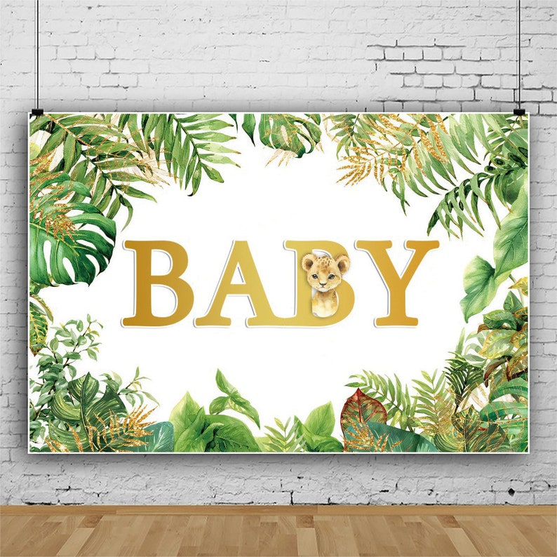 Safari Animals Backdrop Safari Baby Showerjungle Safari Cake - Etsy