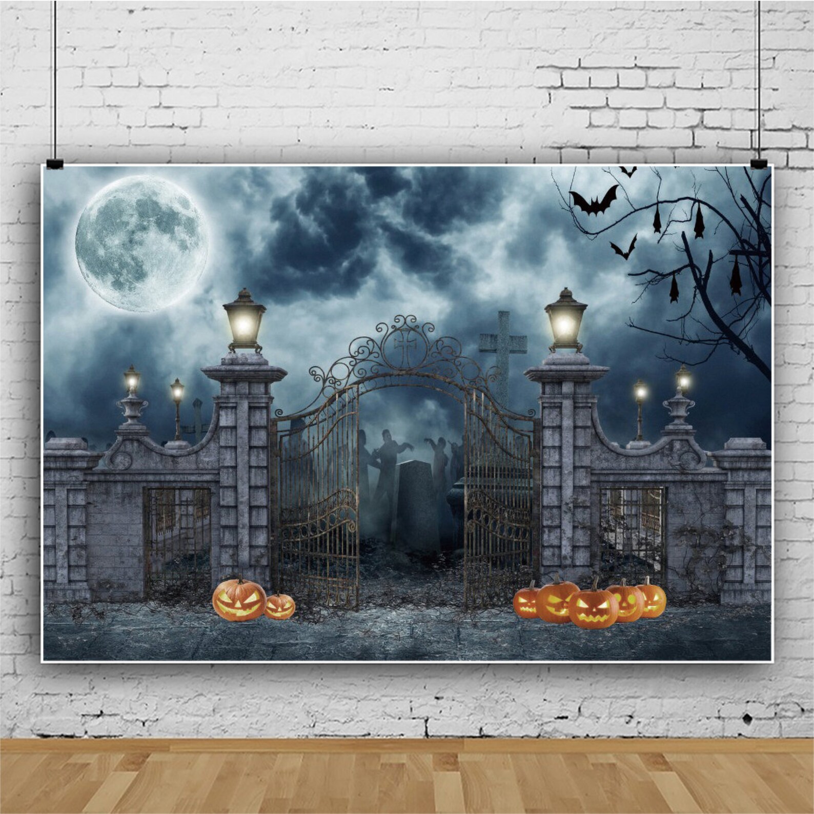 Halloween Backdrop Banner Halloween Backdrop Halloween Theme - Etsy