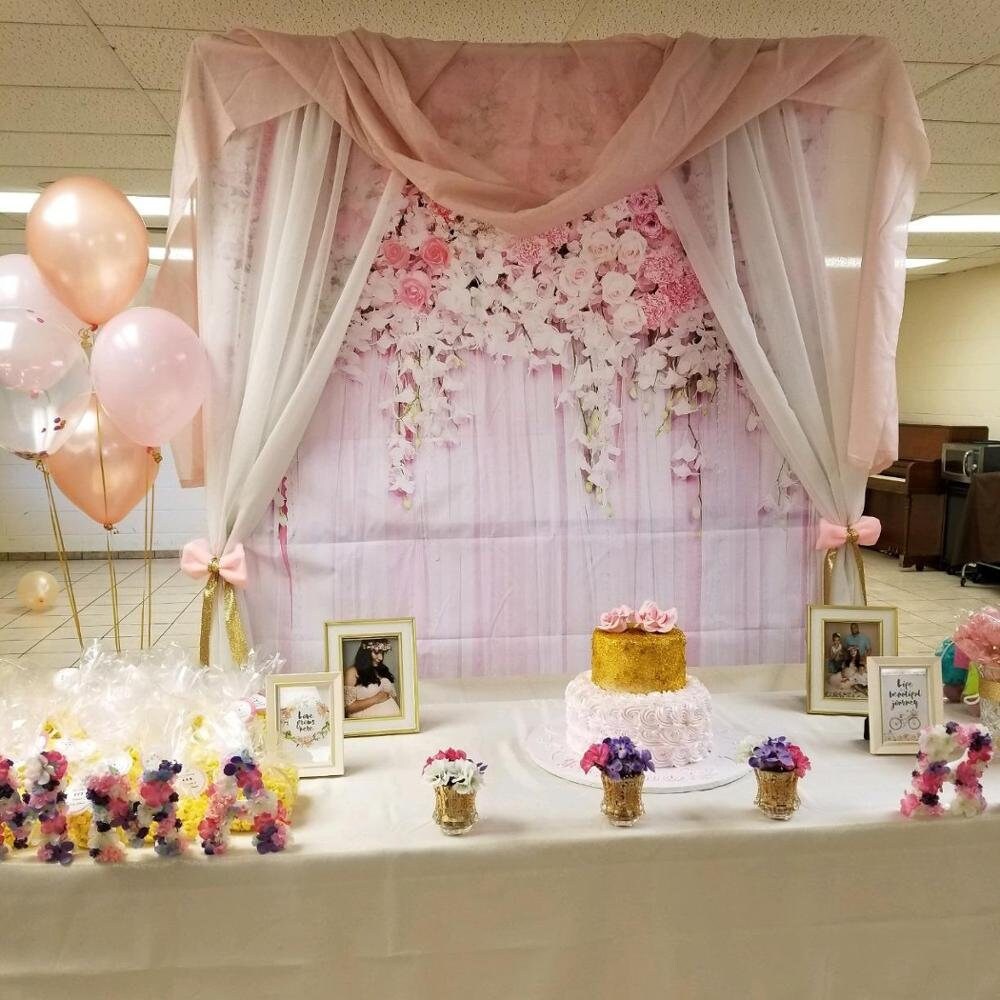 Floral Wall Backdrop Birthday Party Photography Backdropsbaby | Etsy