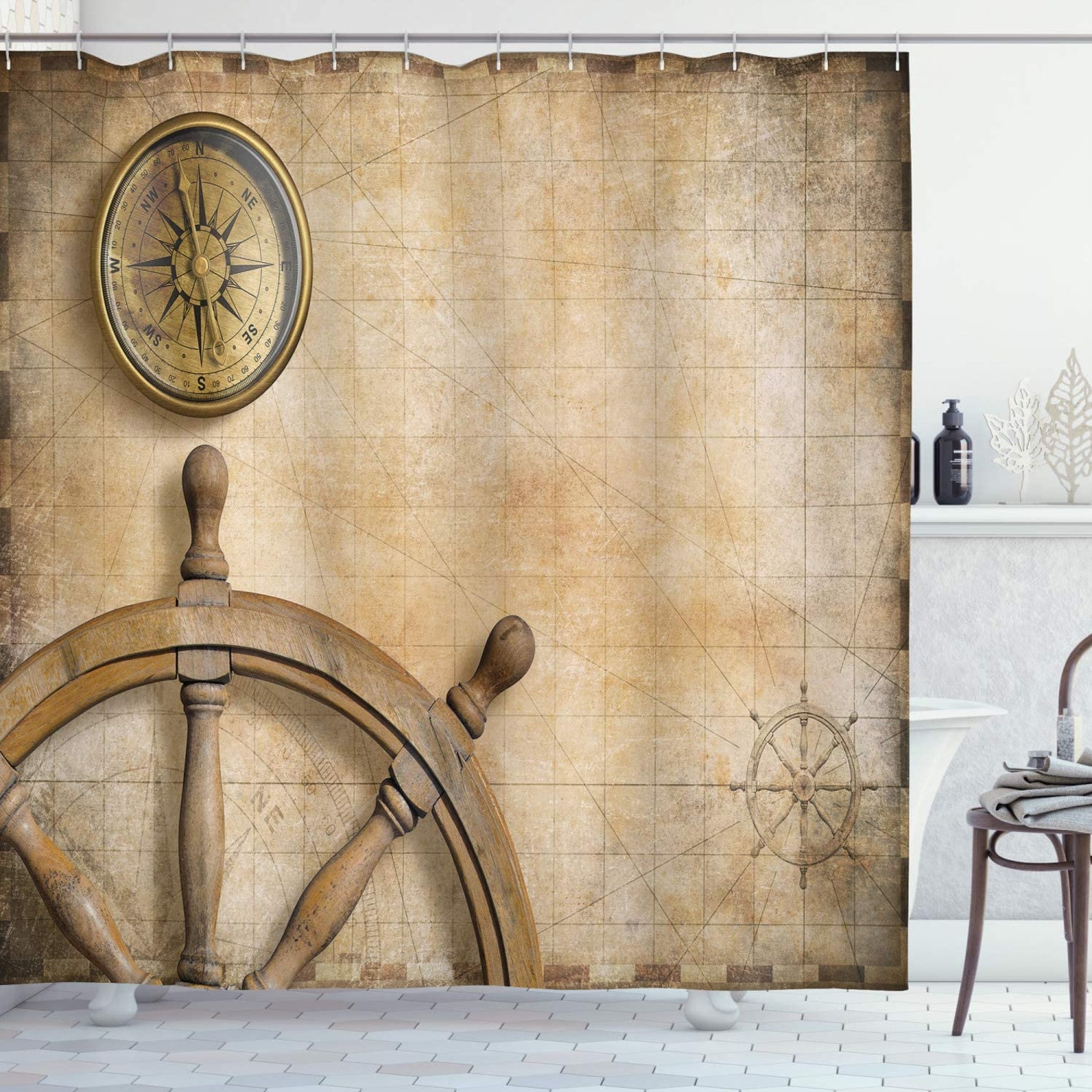 World Map Shower Curtain Topographic Map of the World | Etsy