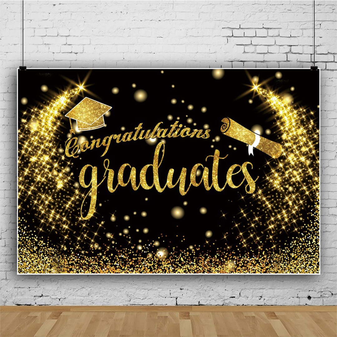 Congratulations Graduation Backdrop, Congrats Grad Photo Backdrops ...